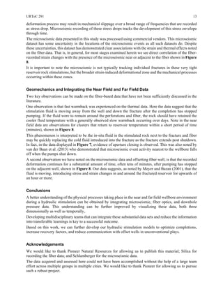 Hydraulic Fracturing Stimulation Monitoring with Distributed Fiber Optic Sensing and ...