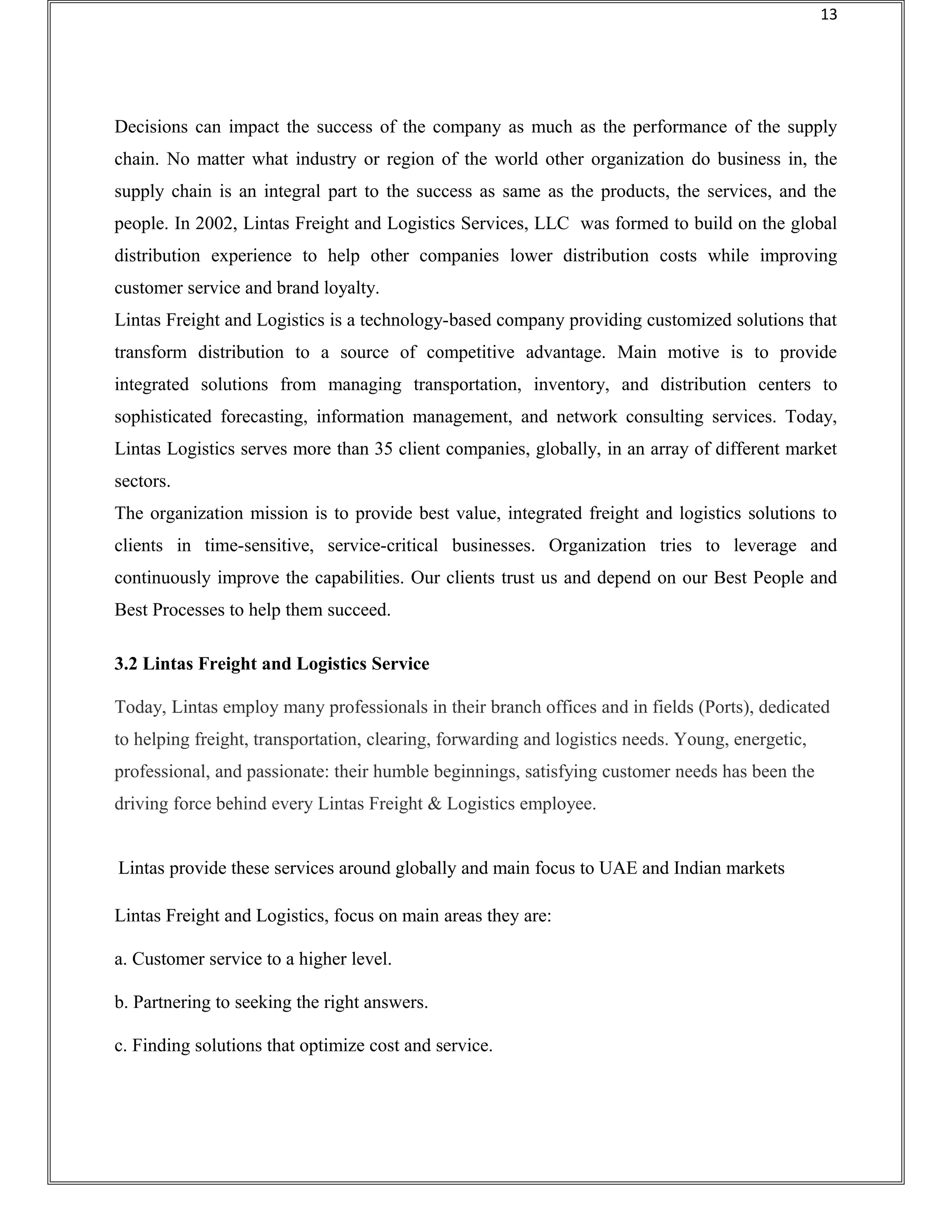 Logistics-project-report | DOC