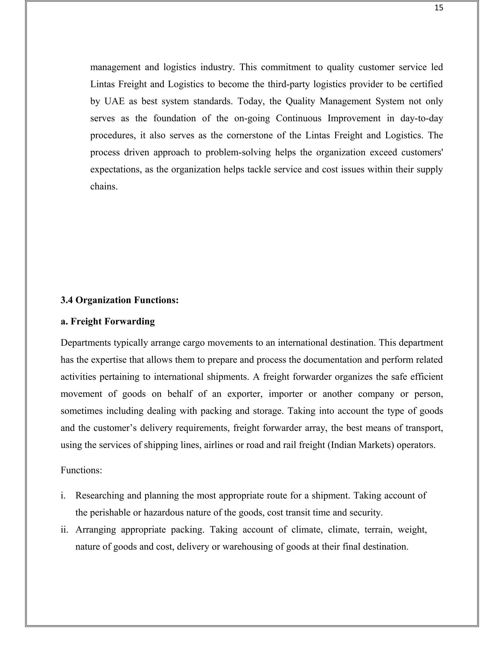 Logistics-project-report | DOC