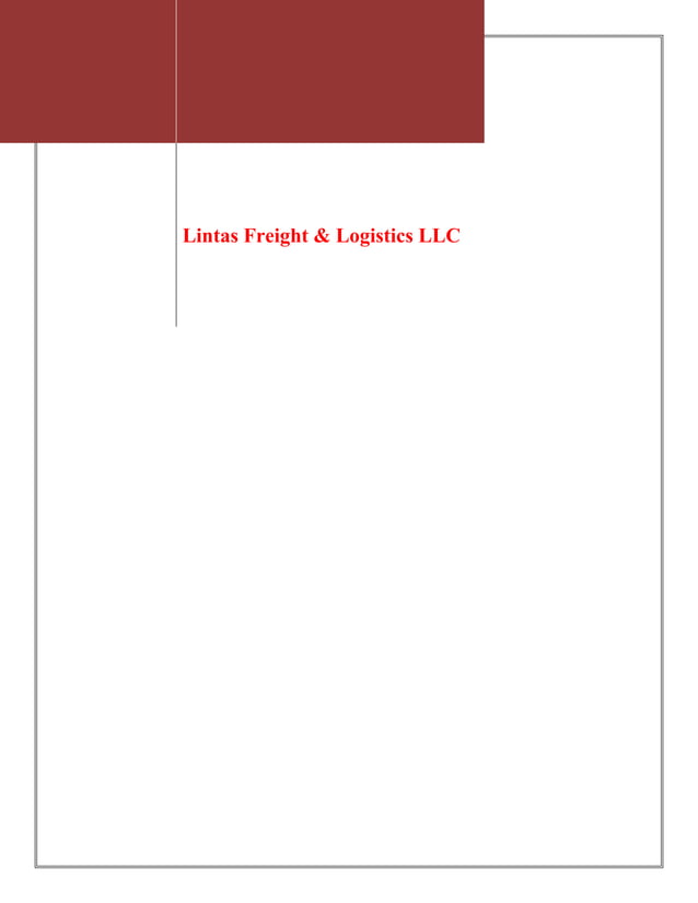 Logistics-project-report | DOC | Logistics and Transportation Industry ...