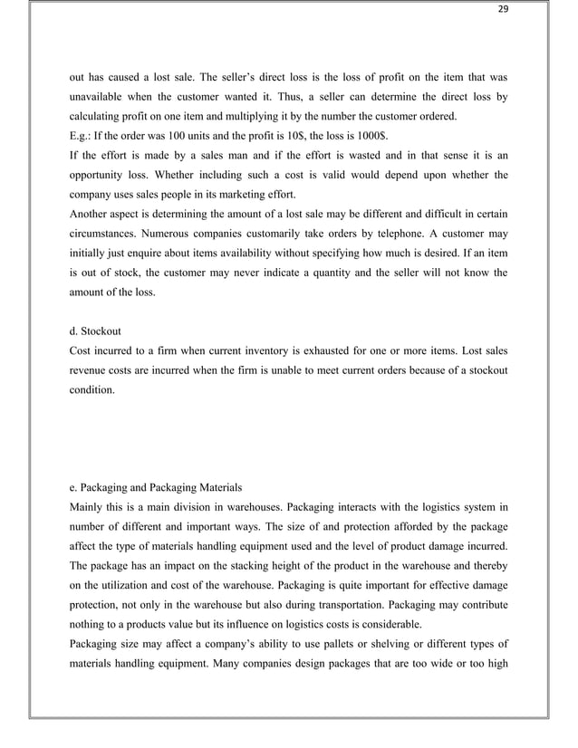 Logistics-project-report | DOC | Logistics and Transportation Industry ...