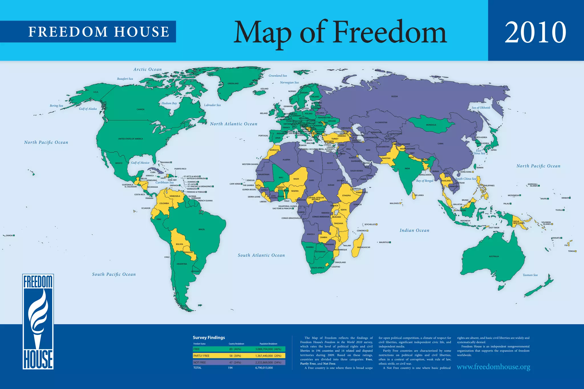 Map of Freedom 2010 | PDF
