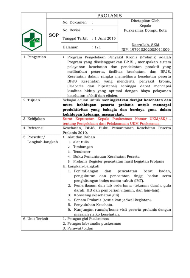 291074765 sop-prolanis | PDF