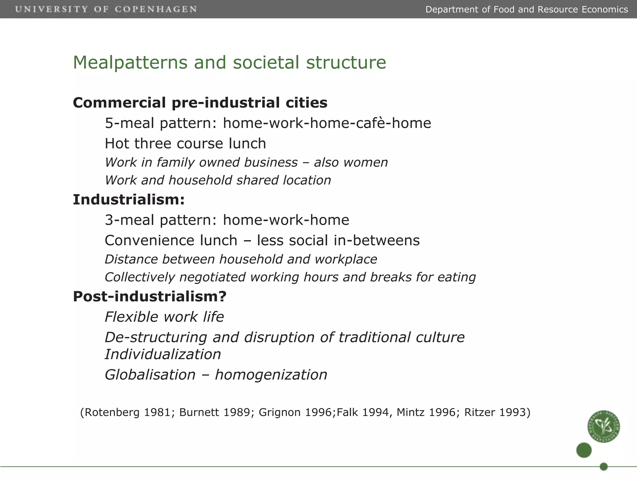 Food in modern everyday life: meanings, practices and concerns - Lotte ...