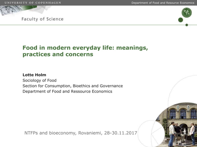 Food in modern everyday life: meanings, practices and concerns - Lotte ...