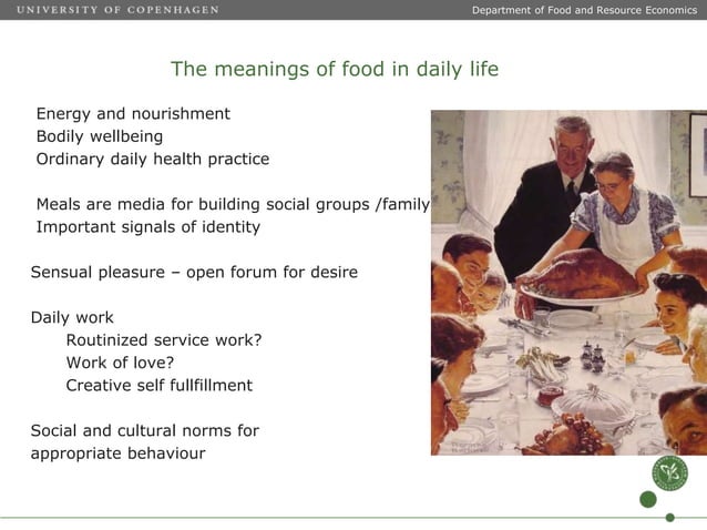 Food in modern everyday life: meanings, practices and concerns - Lotte ...