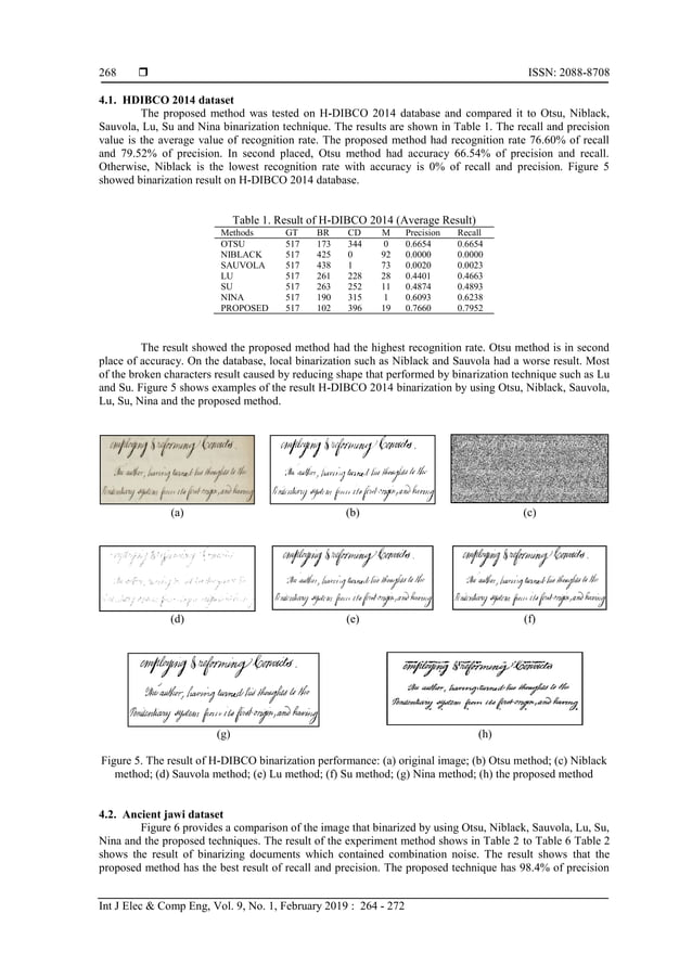 Improvement of binarization performance using local otsu thresholding | PDF | Photo Editing ...