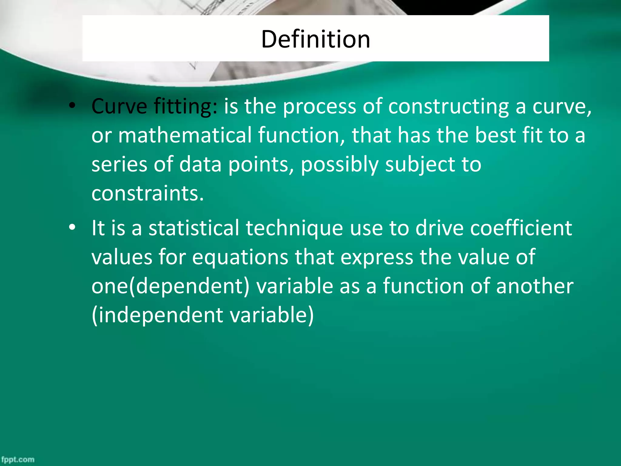 Curve fitting | PPTX