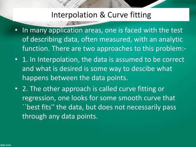 Curve fitting | PPTX | Physics | Science