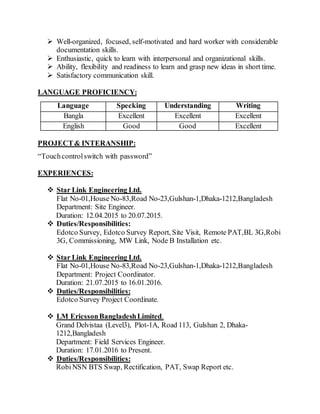 Md Masur Rana CV | DOCX