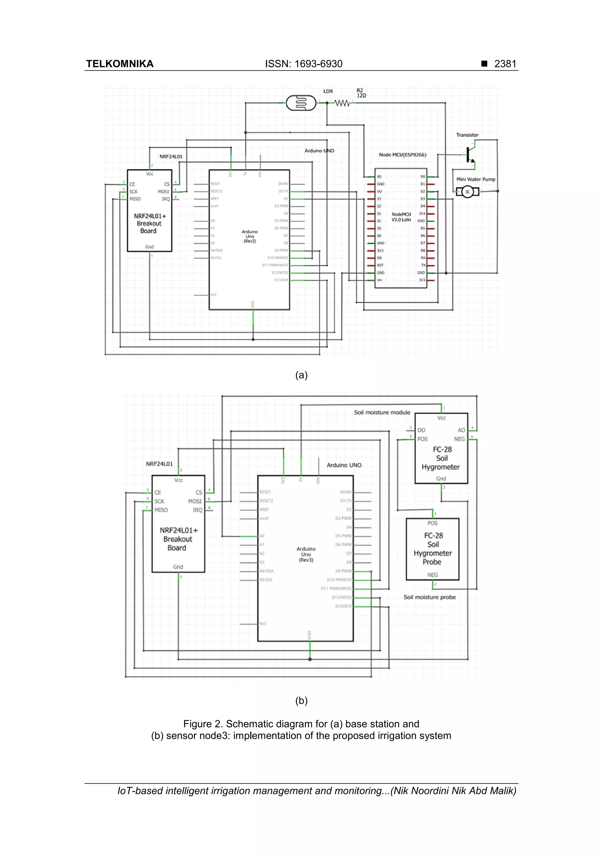 Iot Based Intelligent Irrigation Management And Monitoring System Using Arduino Pdf 
