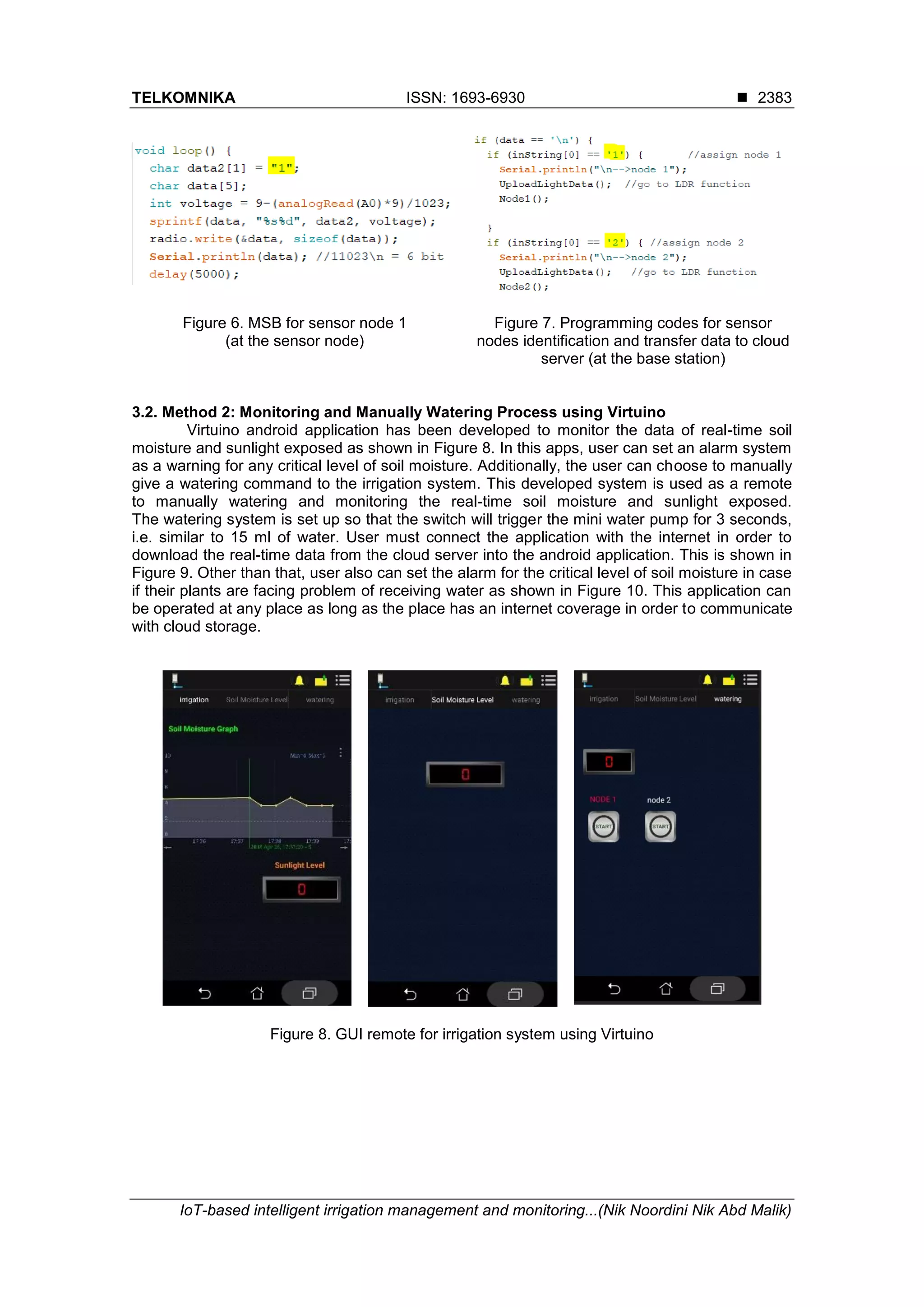 Iot Based Intelligent Irrigation Management And Monitoring System Using Arduino Pdf