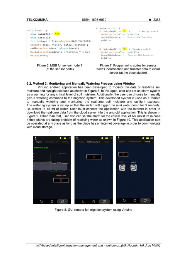 Iot Based Intelligent Irrigation Management And Monitoring System Using Arduino Pdf 4009