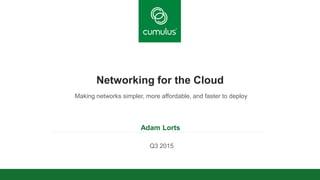 Cumulus Networks Overview | PPTX