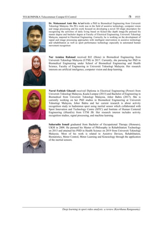 Deep learning in sport video analysis: a review | PDF