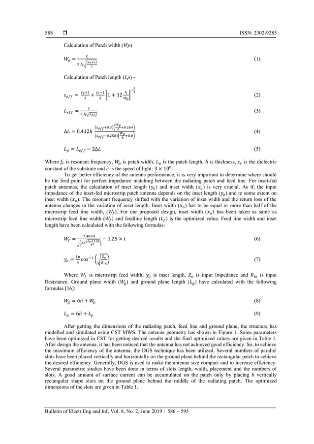 Microstrip Patch Antenna With Defected Ground Structure For Biomedical Application Pdf