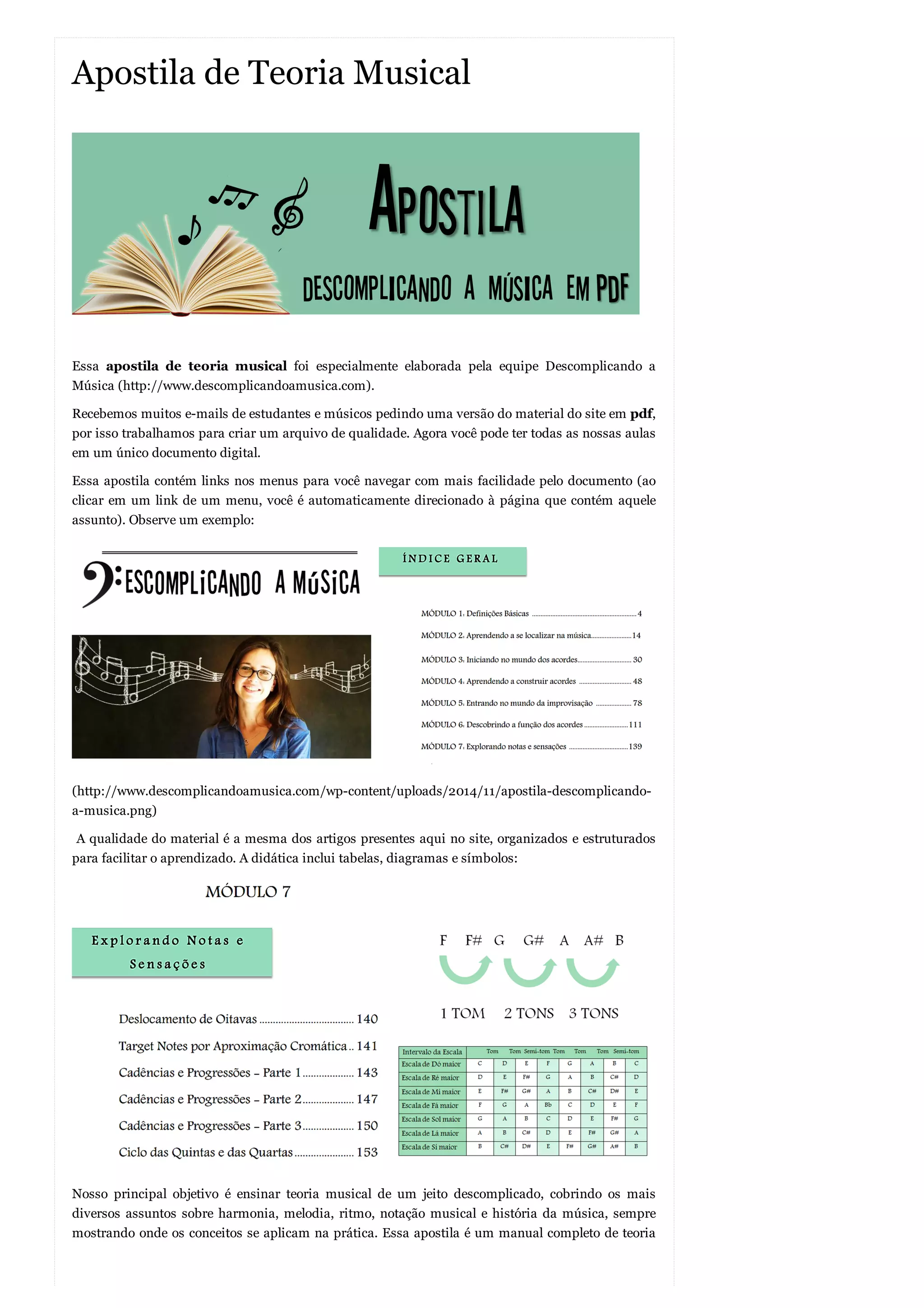291503576 apostila-de-teoria-musical-descomplicando-a-musica-pdf | PDF