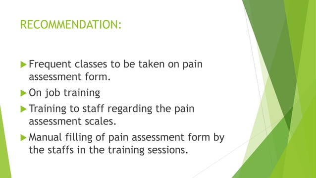 To Improve the Nurses Knowledge in pain assessment | PPTX | Healthcare Industry | Industries