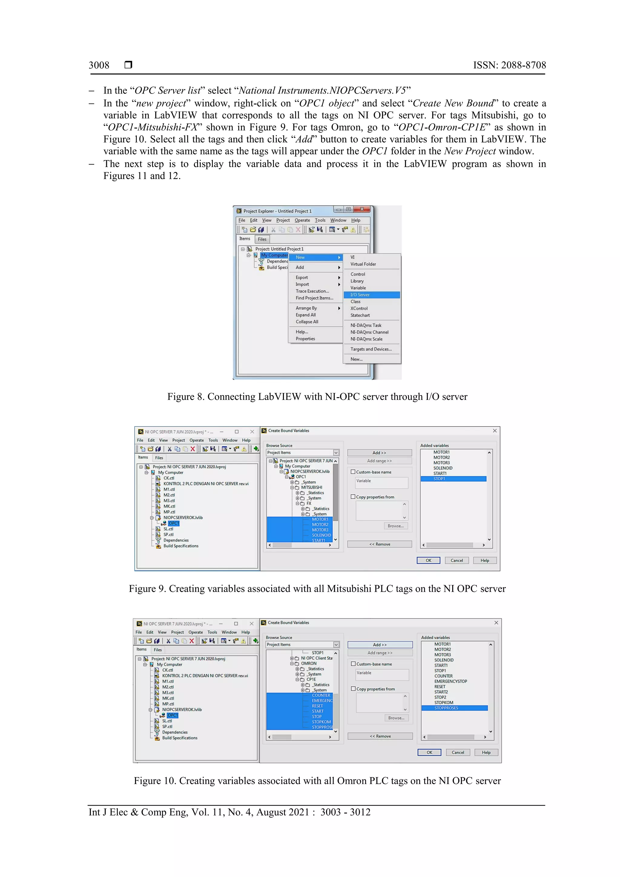 Improved control and monitor two different PLC using LabVIEW and NI-OPC server | PDF