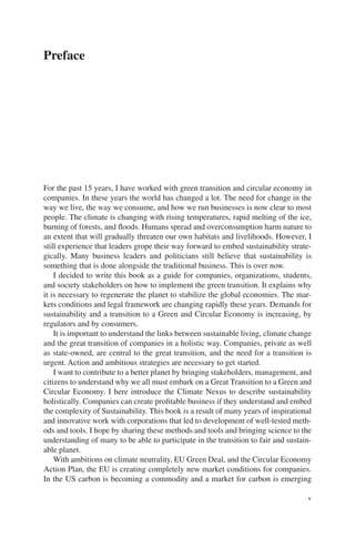The Great Transition To A Green And Circular Economy Climate Nexus And ...