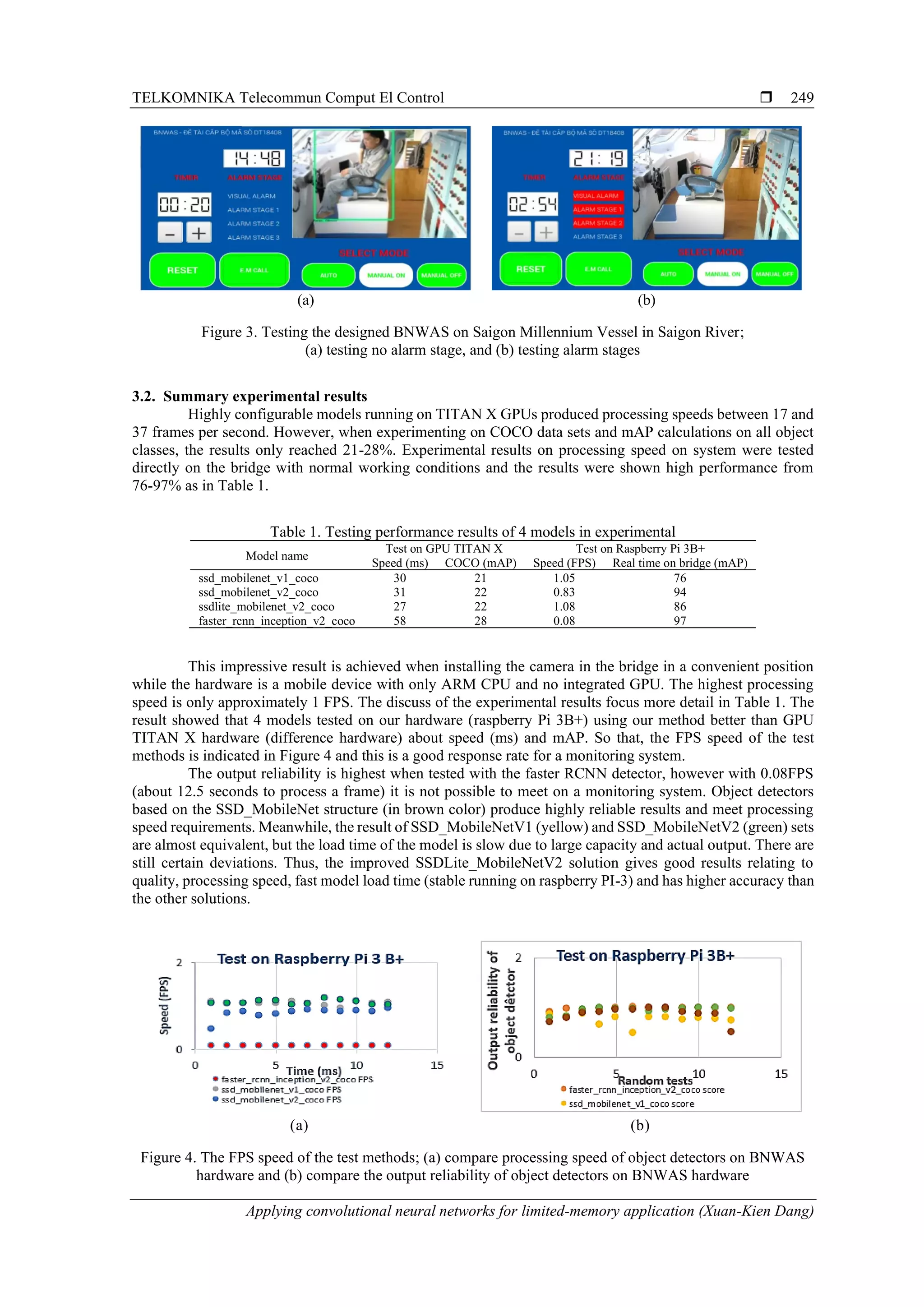 Applying convolutional neural networks for limited-memory application | PDF