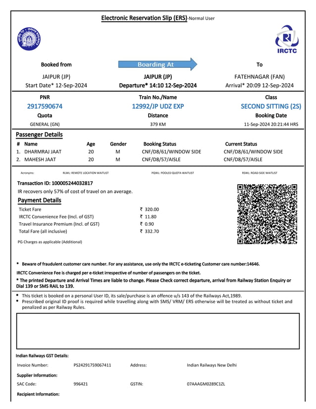 The booking process of ticket through irctc.pdf