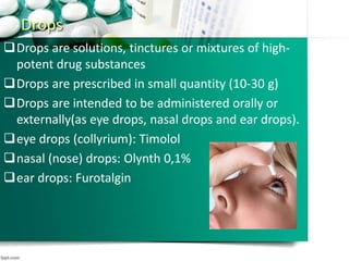 Drug Dosage Forms | PPTX