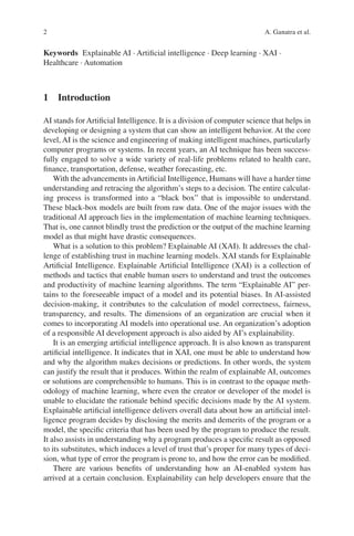 Explainable Ai In Health Informatics Rajanikanth Aluvalu Mayuri Mehta | PDF