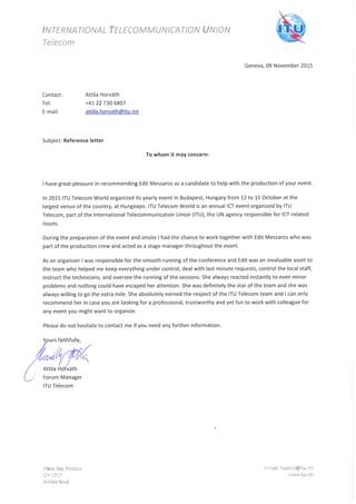 ITU reference letter | PDF