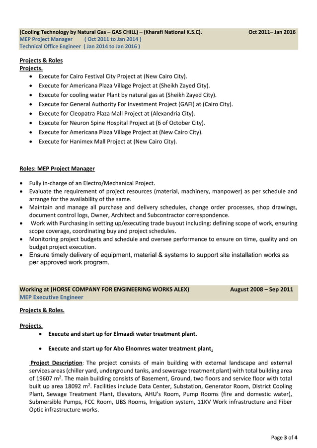 Resume - MOSTAFA SAYED (C.V) | PDF