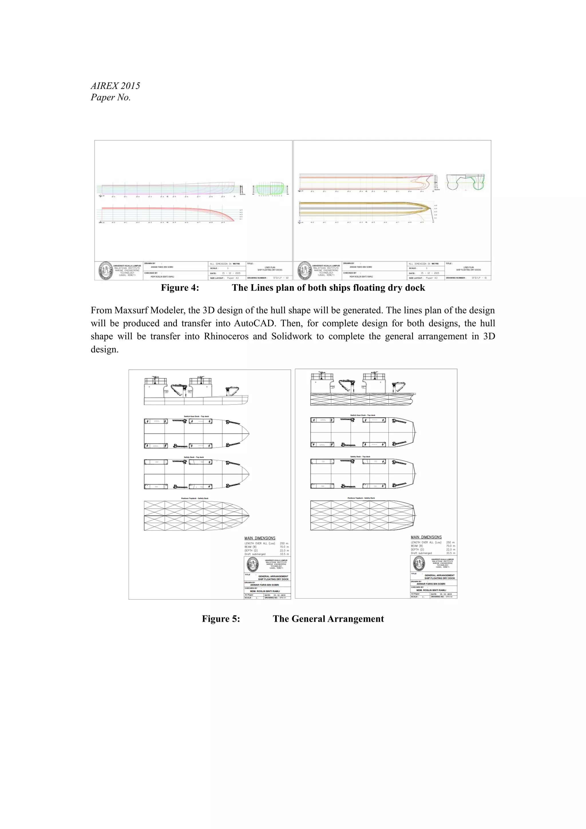 Design & Analyse Ship Floating Dry Dock | PDF