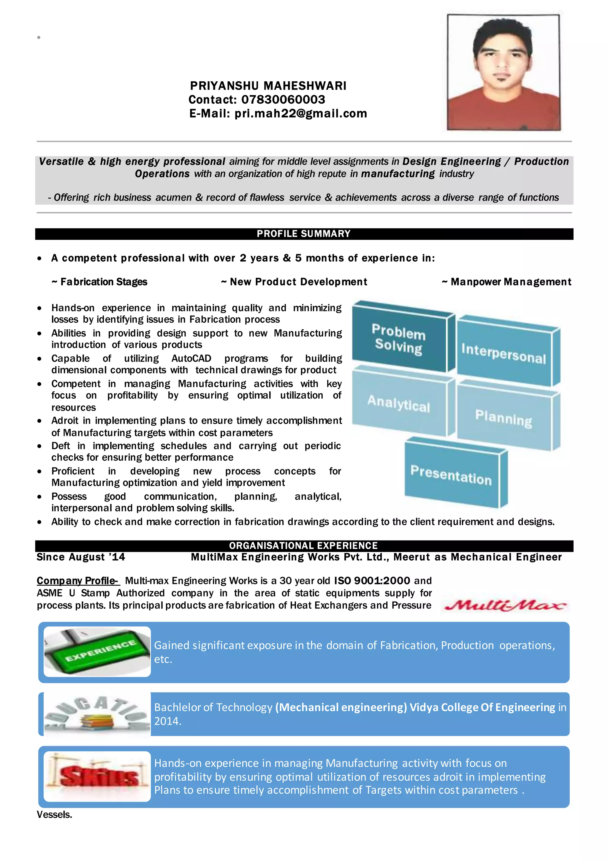 Resume Priyanshu - Naukri | DOCX