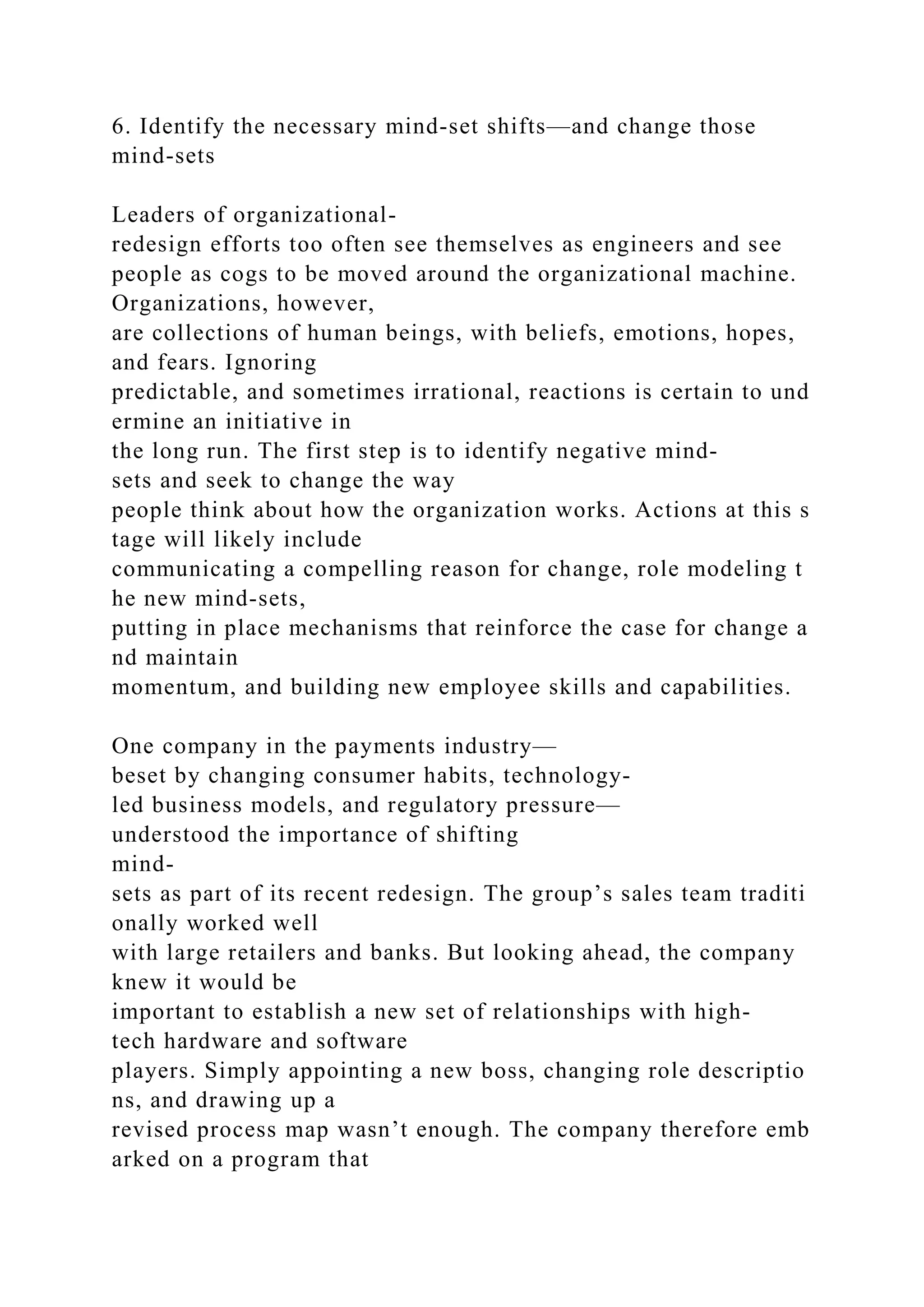292018 Getting organizational redesign right McKinsey & Co.docx