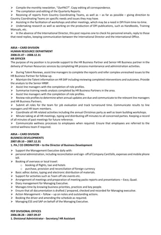 Amended - CURRICULUM VITAE Irene Thomas | PDF