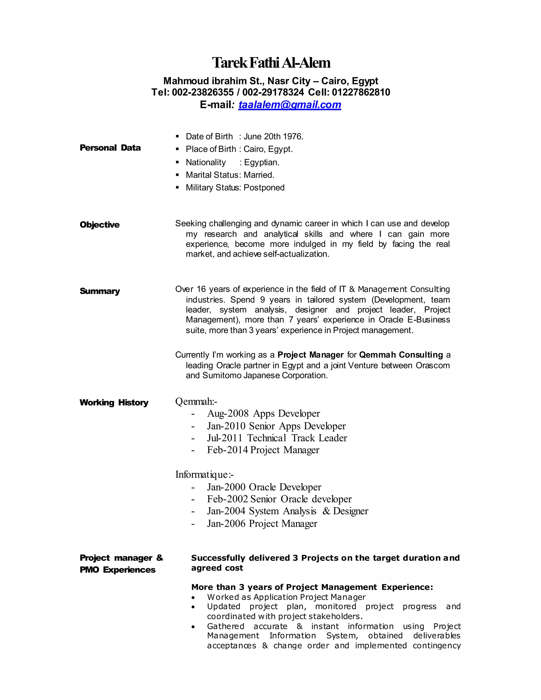 Tarek Fathy Mohamed Saleh Al_alem_CV | DOCX