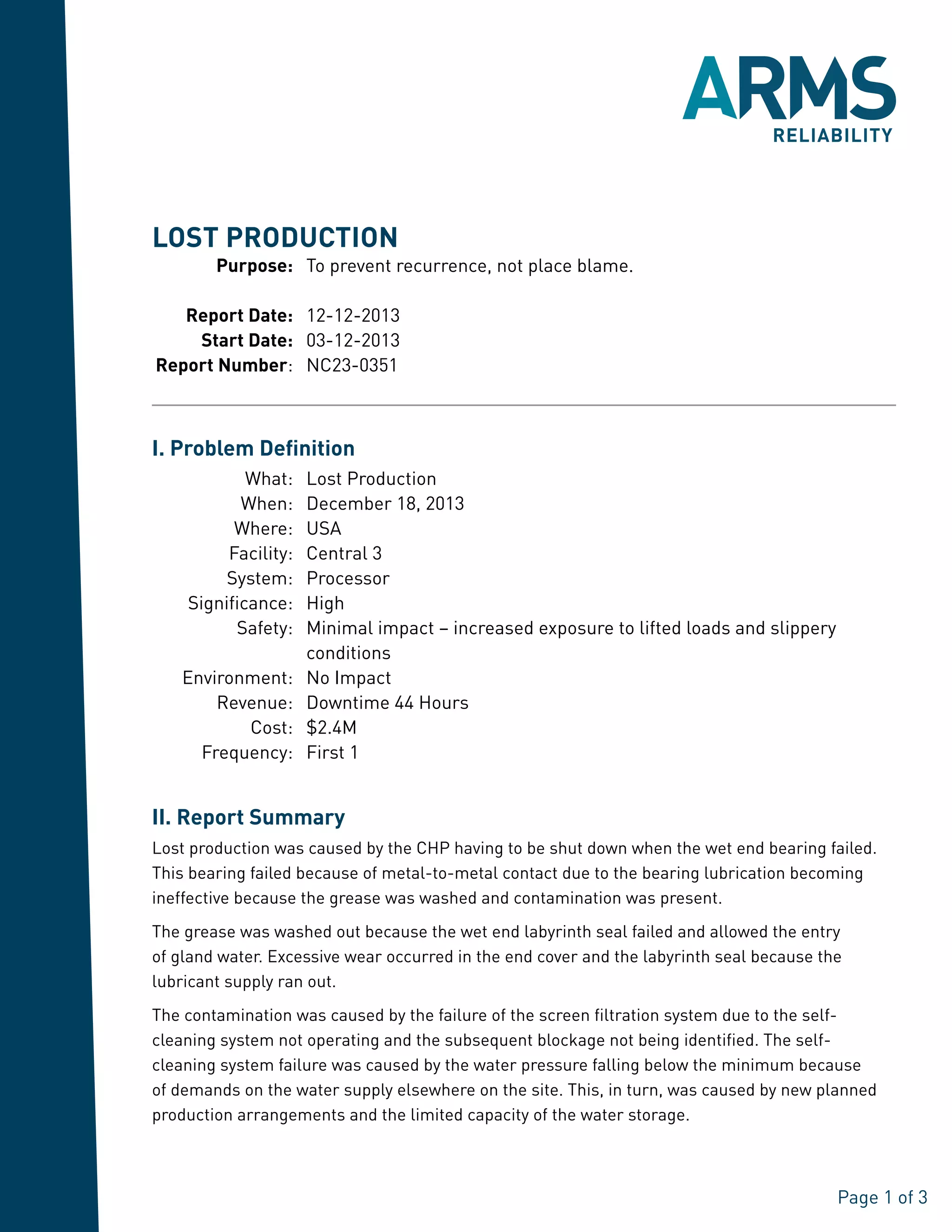 292089 rca report---mining-lost-production | PDF