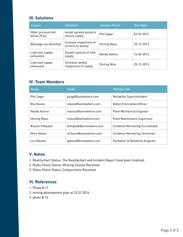 292089 rca report---mining-lost-production | PDF | Science
