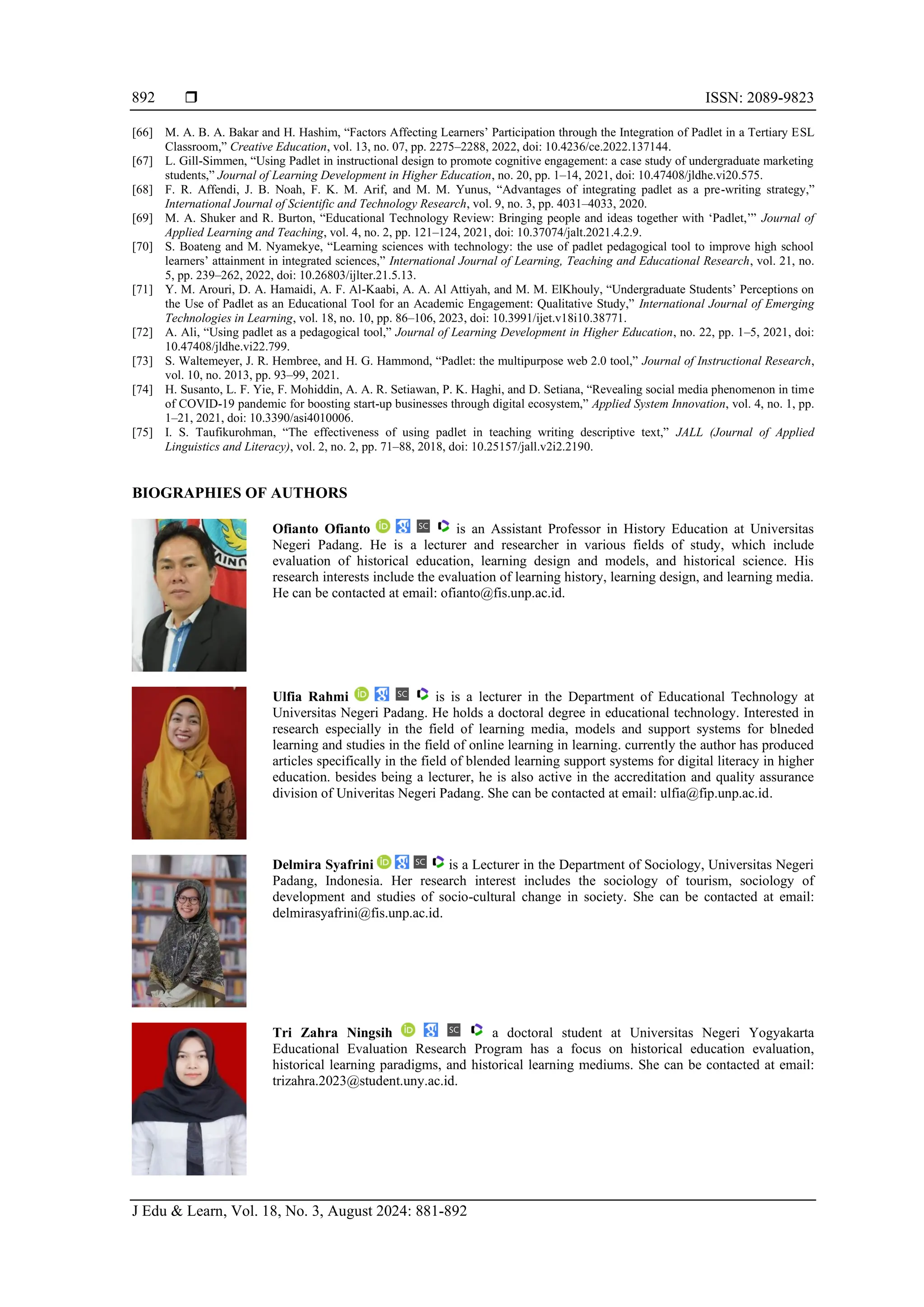 Assessing historical thinking skills in high school history education: a Padlet-based approach | PDF