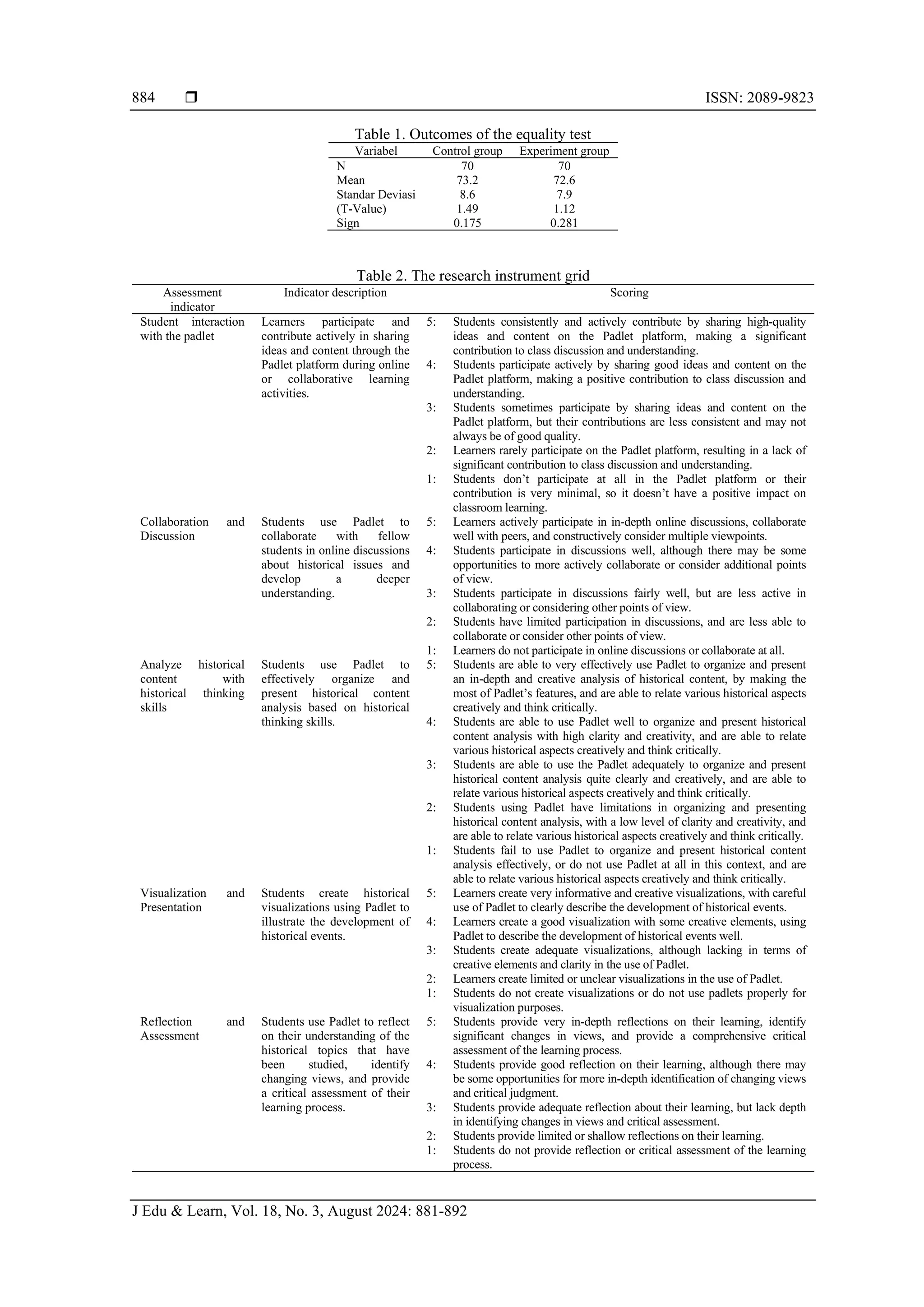 Assessing historical thinking skills in high school history education ...