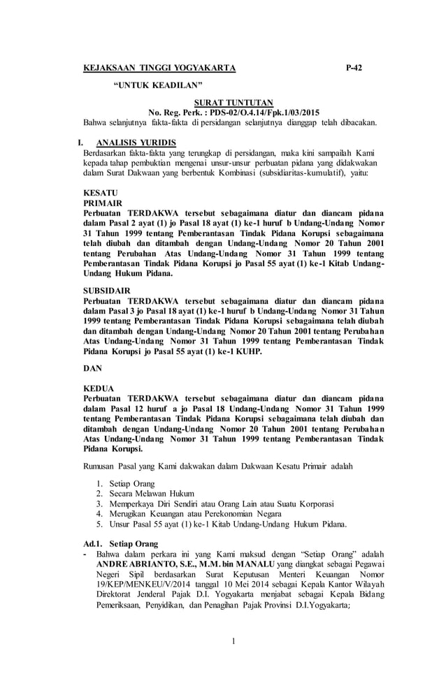 Contoh Surat Tuntutan | DOCX