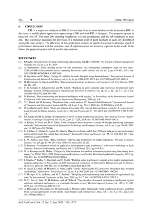 Design and implementation of the web (extract, transform, load) process in data warehouse ...