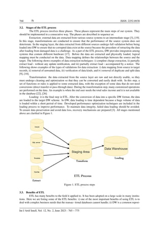 Design and implementation of the web (extract, transform, load) process in data warehouse ...
