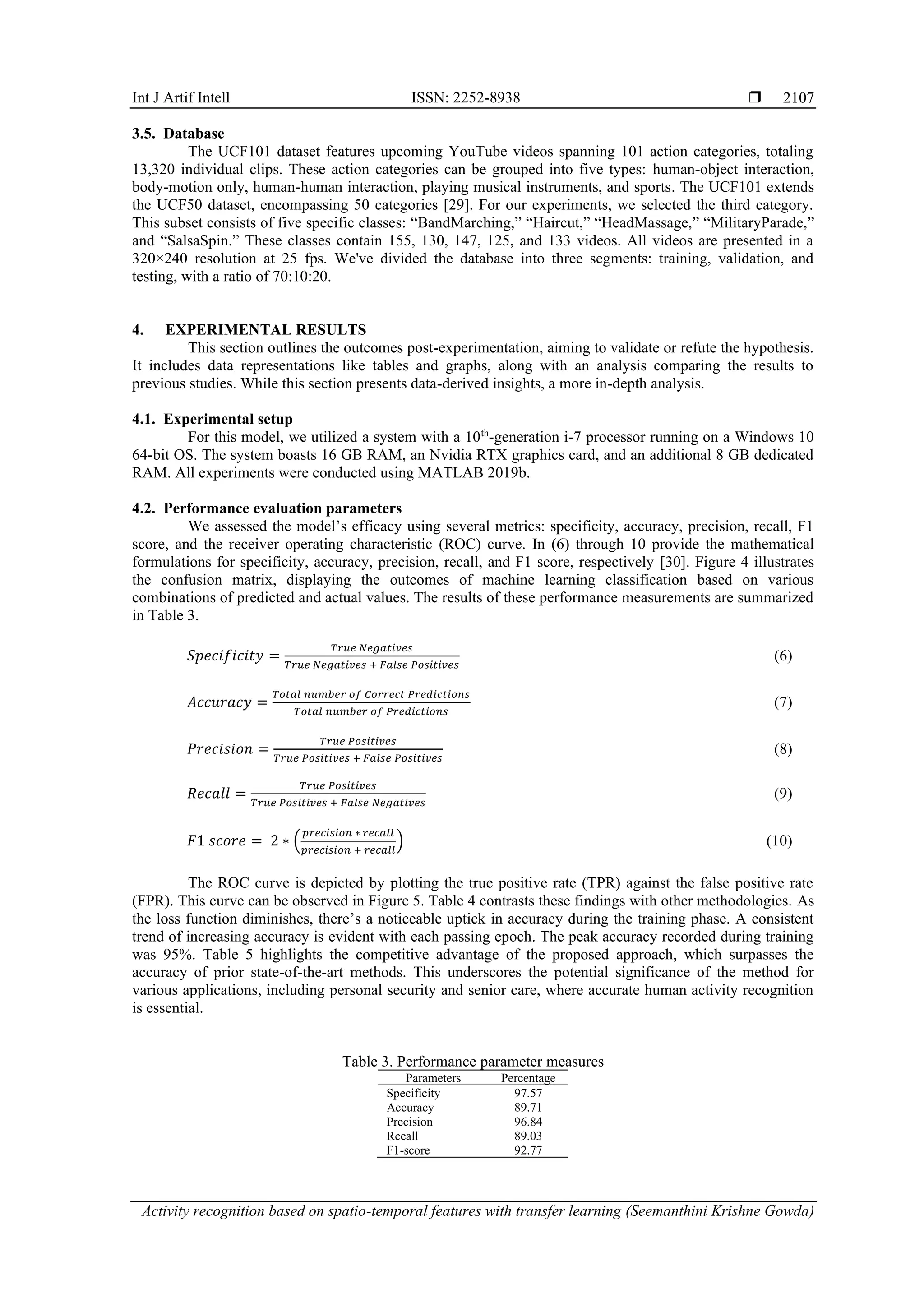 Activity recognition based on spatio-temporal features with transfer learning | PDF
