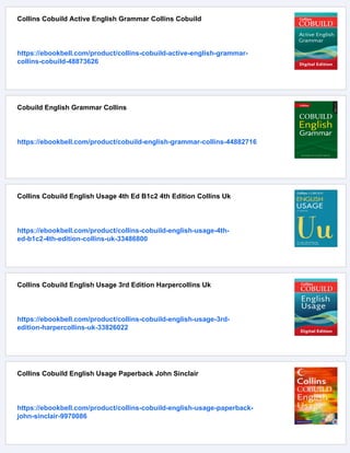 Collins Cobuild English Grammar 4th Edition Coll | PDF