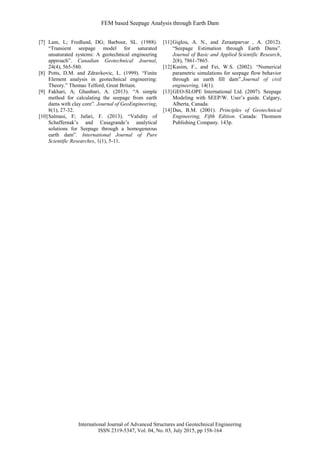 FEM based Seepage Analysis of Earth Dam | PDF