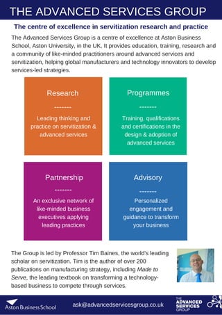 The Advanced Services Group 2016 Aston Business School | PDF