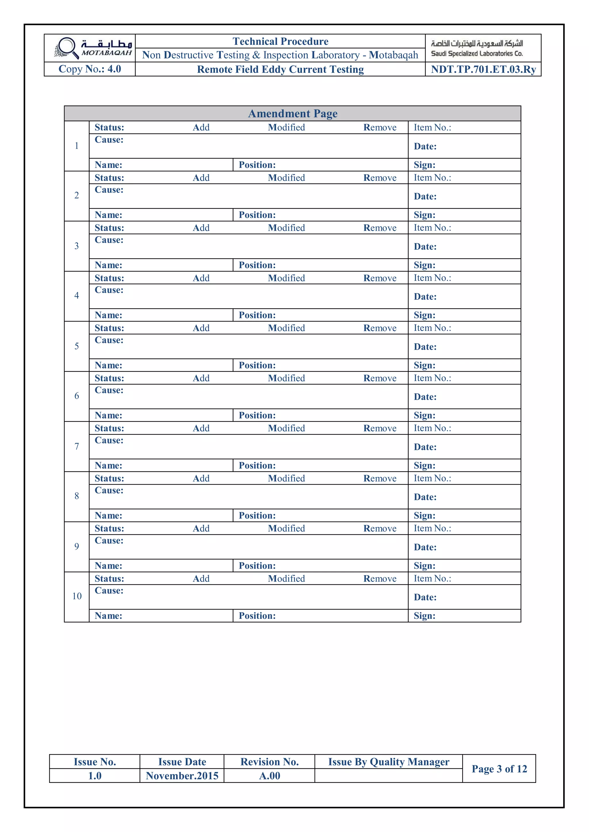 292751693 eddy-current-rft-procedure | PDF