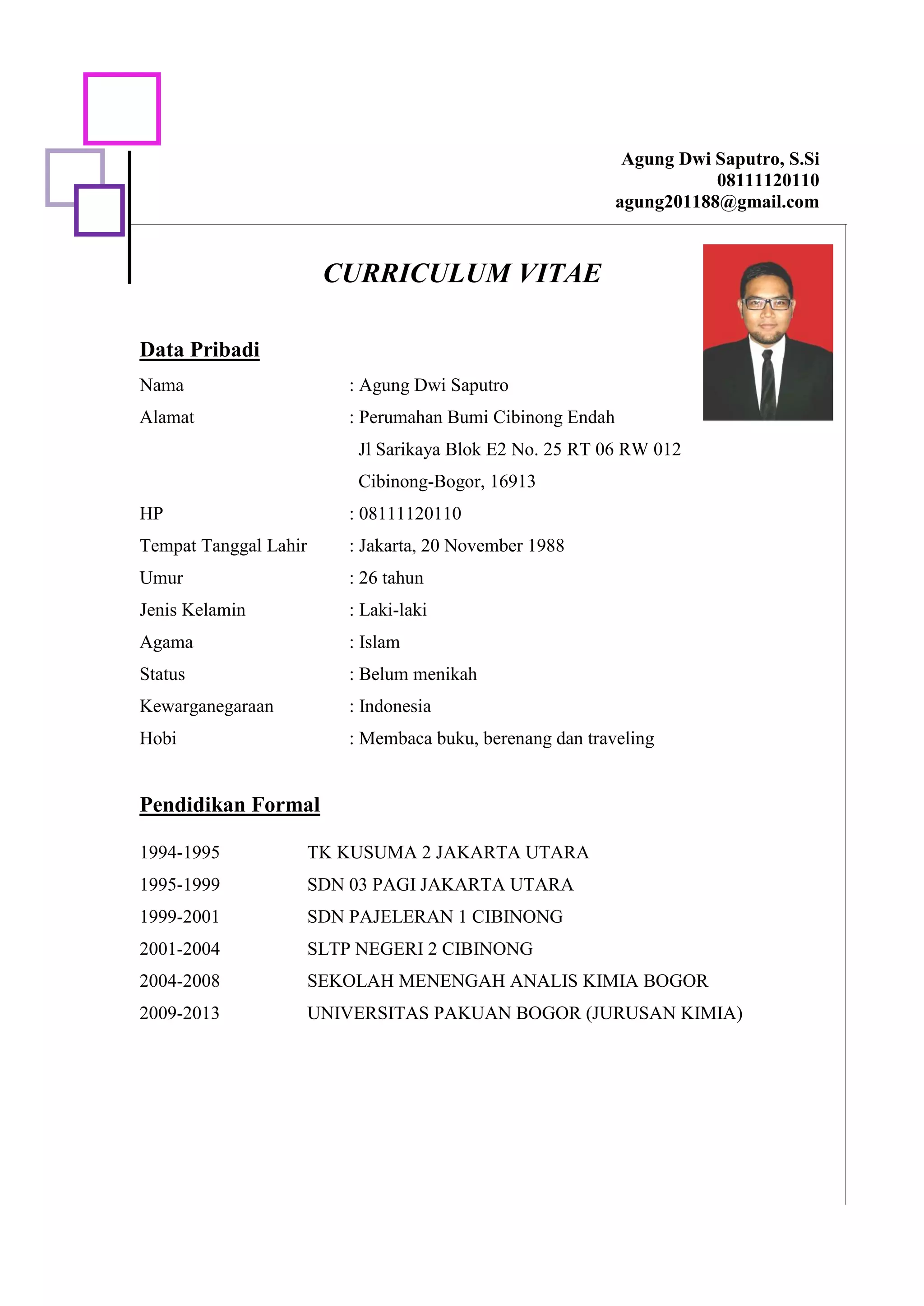 CV AGUNG DWI SAPUTRO | PDF