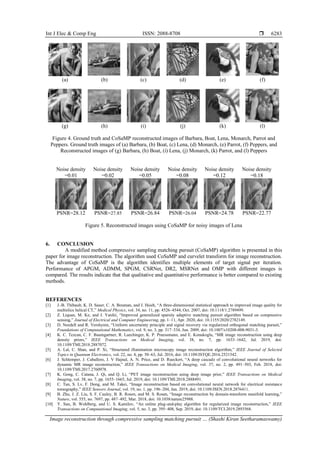 Image reconstruction through compressive sampling matching pursuit and curvelet transform | PDF