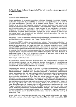 MB0052 | DOCX | Mergers and Acquisitions | Business Banking & Finance